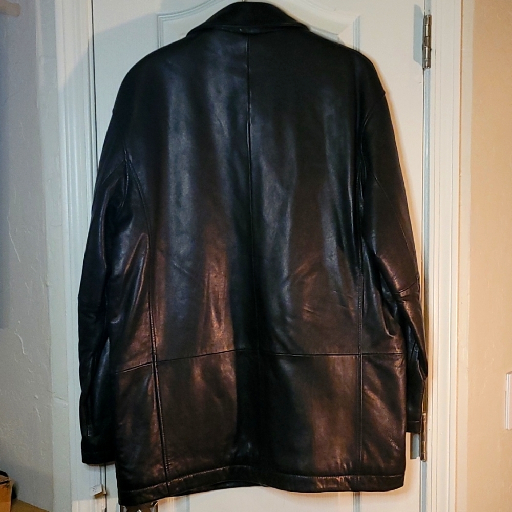 134- Comstock Rc Expedition Black Leather Men's Jacke… - Gem